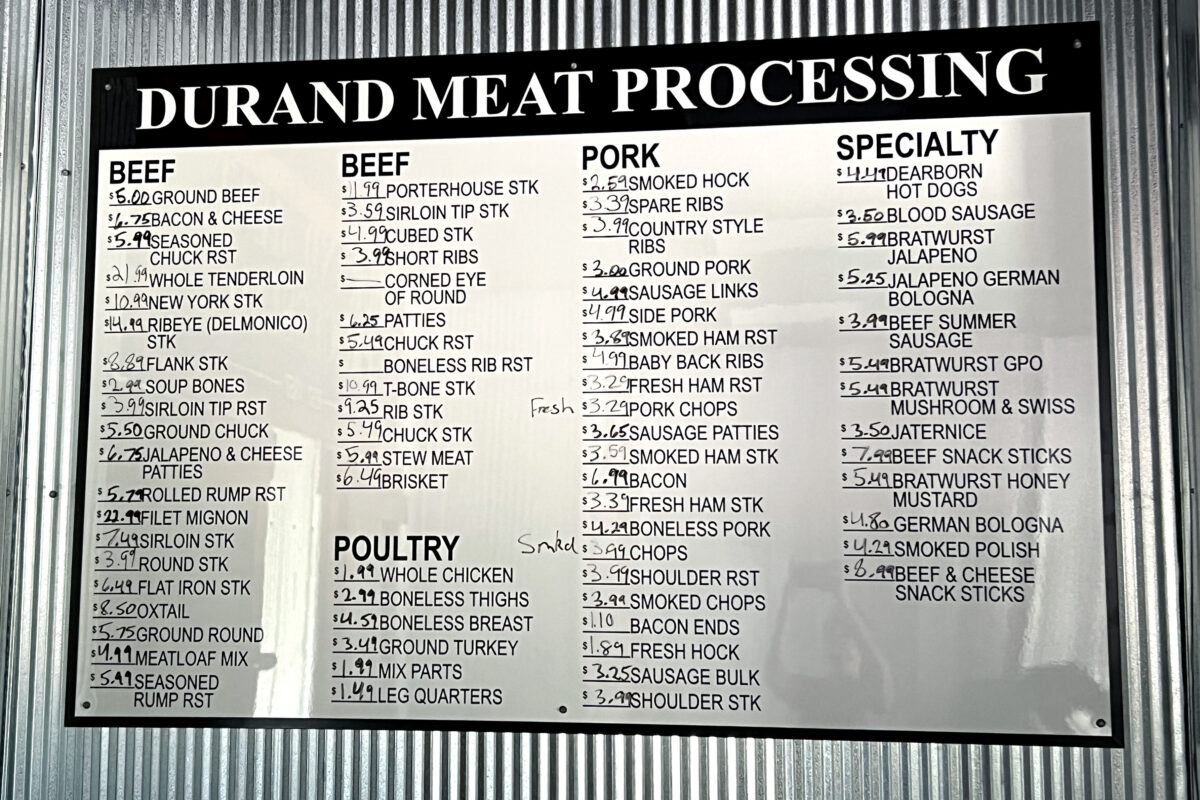 Order - Durand Meats